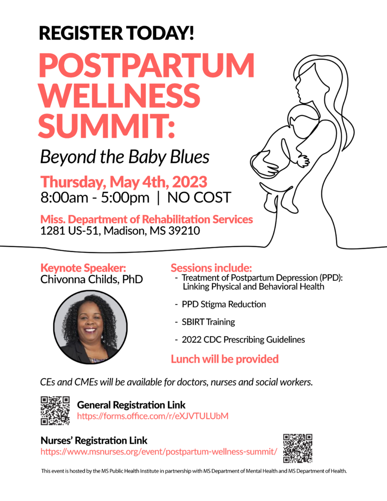 Postpartum Wellness Summit Scheduled for Thursday, May 4 – Mississippi ...